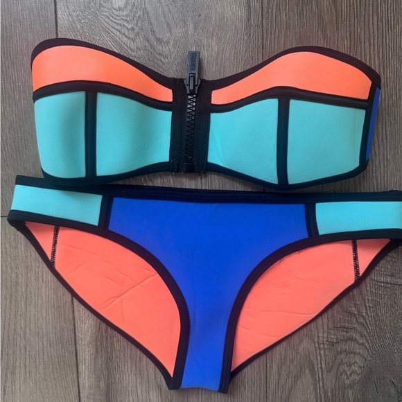 triangl swimwear | Swim | Colorblock Strapless Bikini Set | Poshmark